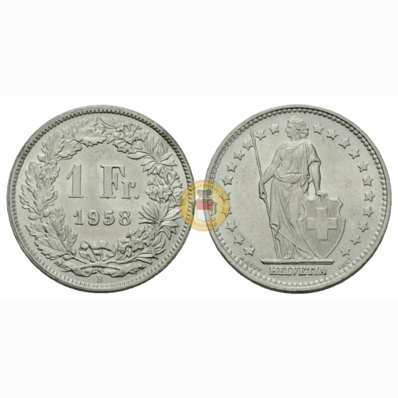 Schweiz 1 Franken 1958 B