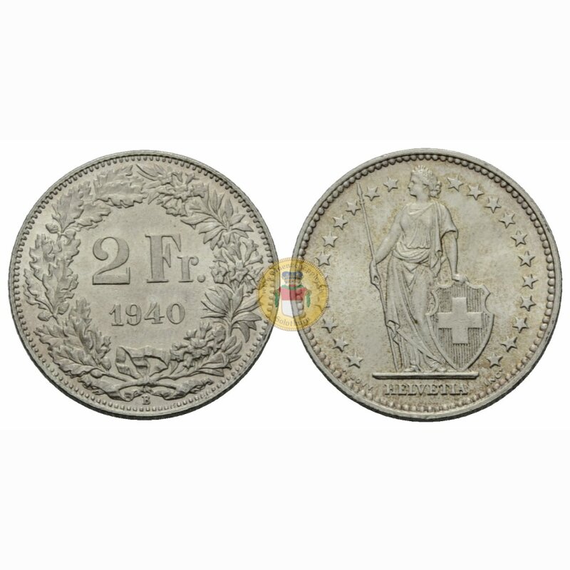 Schweiz 2 Franken 1940 B