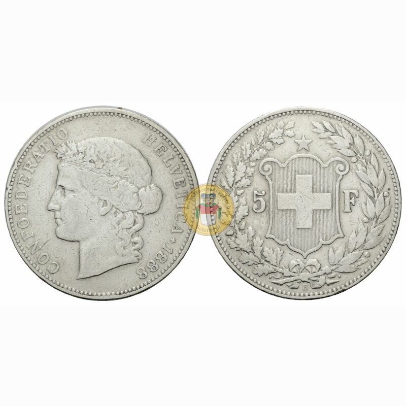 Schweiz 5 Franken 1888 B