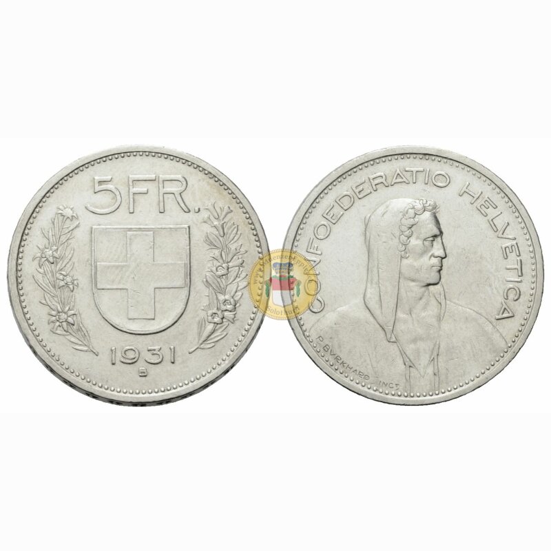 Schweiz 5 Franken 1931 B