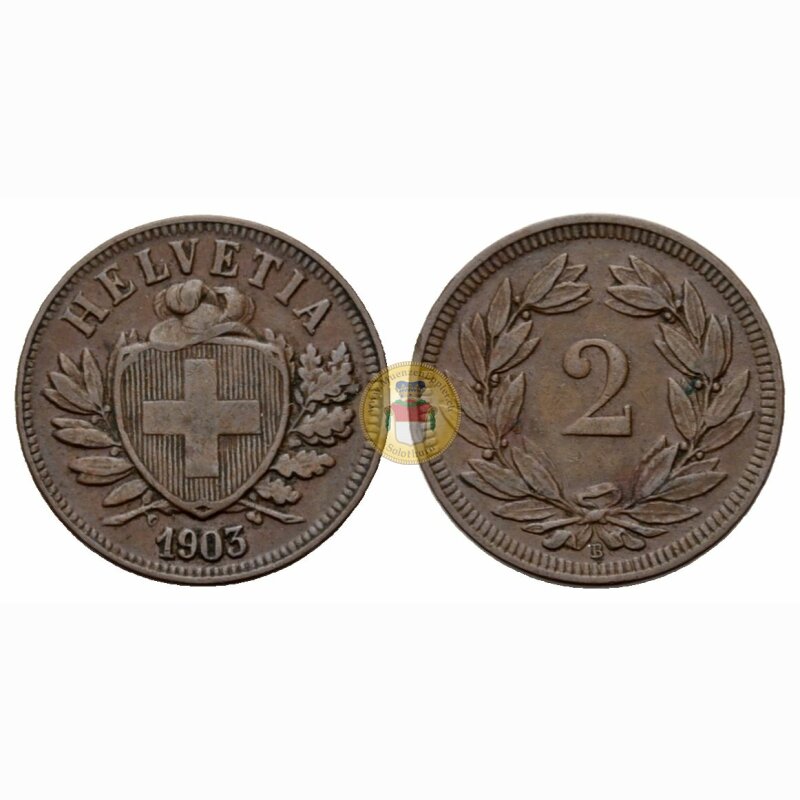 Schweiz 2 Rappen 1903 B