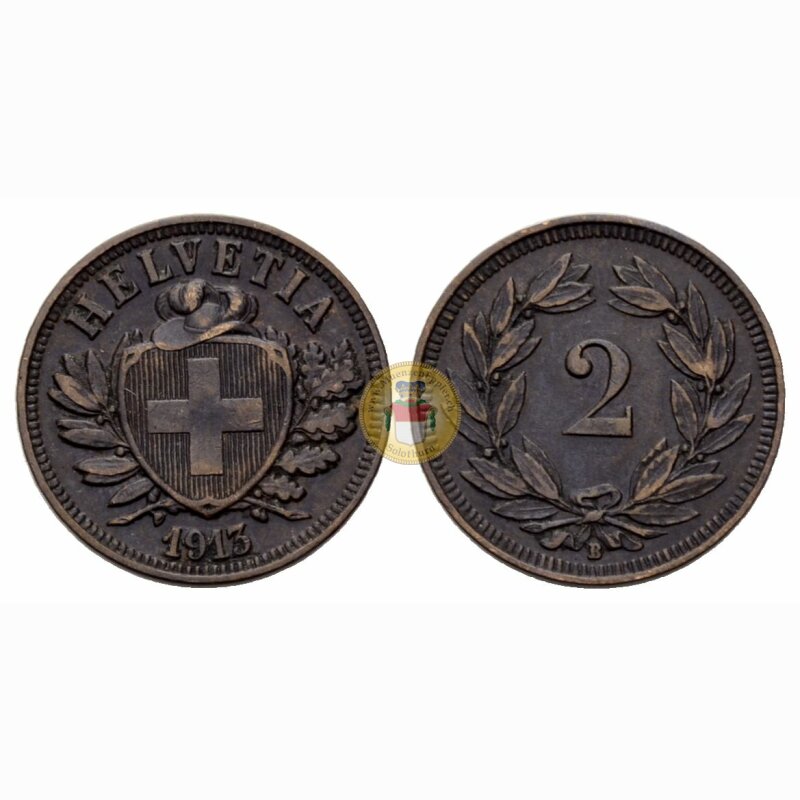Schweiz 2 Rappen 1913 B