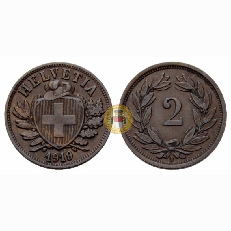 Schweiz 2 Rappen 1919 B