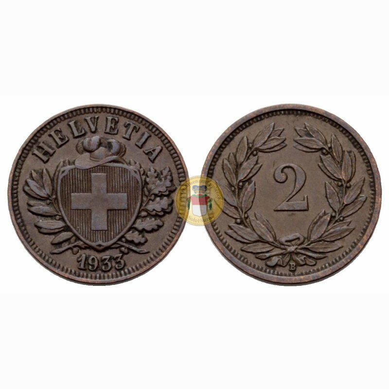 Schweiz 2 Rappen 1933 B