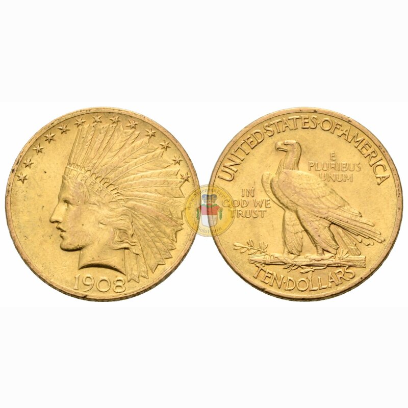 USA 10 Dollar 1908 Indianer