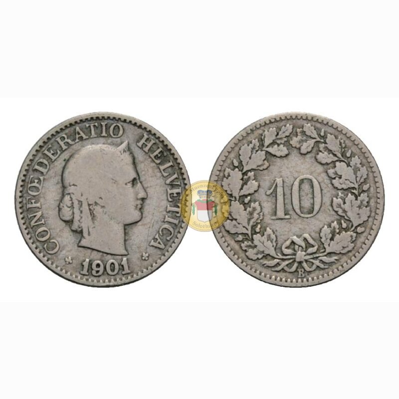10 Rappen 1901 Schweiz