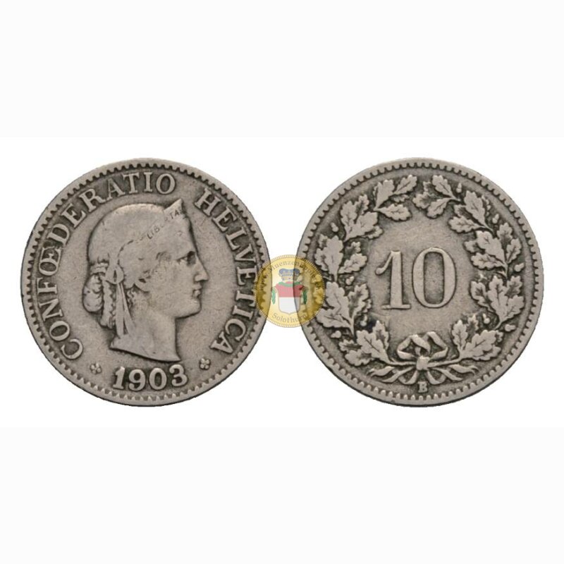 10 Rappen 1903 Schweiz