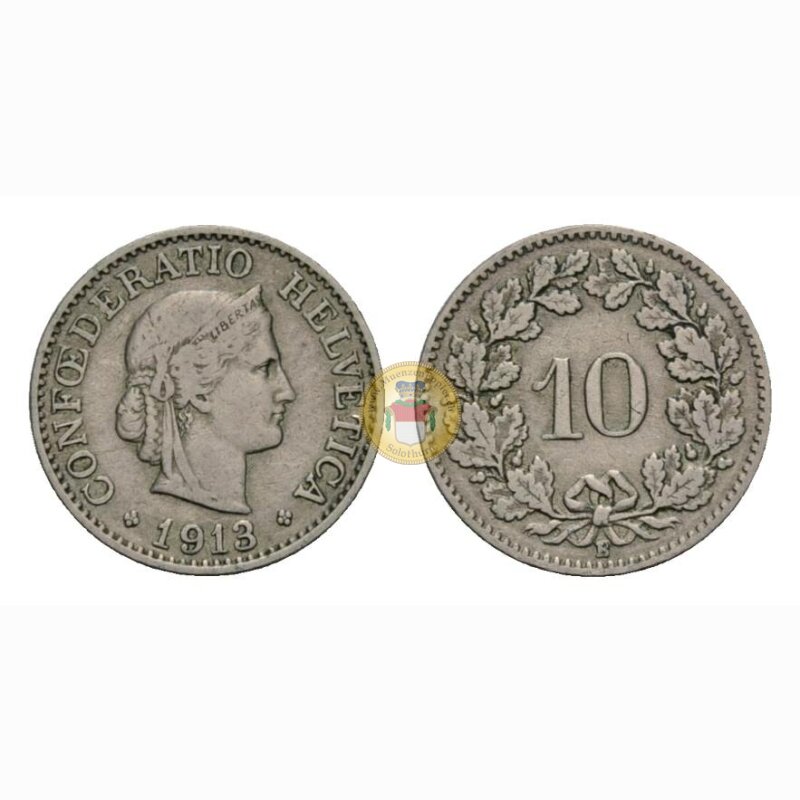 10 Rappen 1913 Schweiz