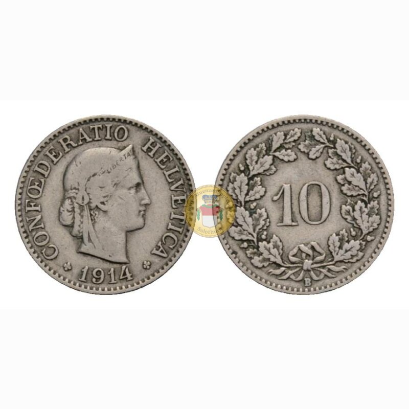 10 Rappen 1914 Schweiz