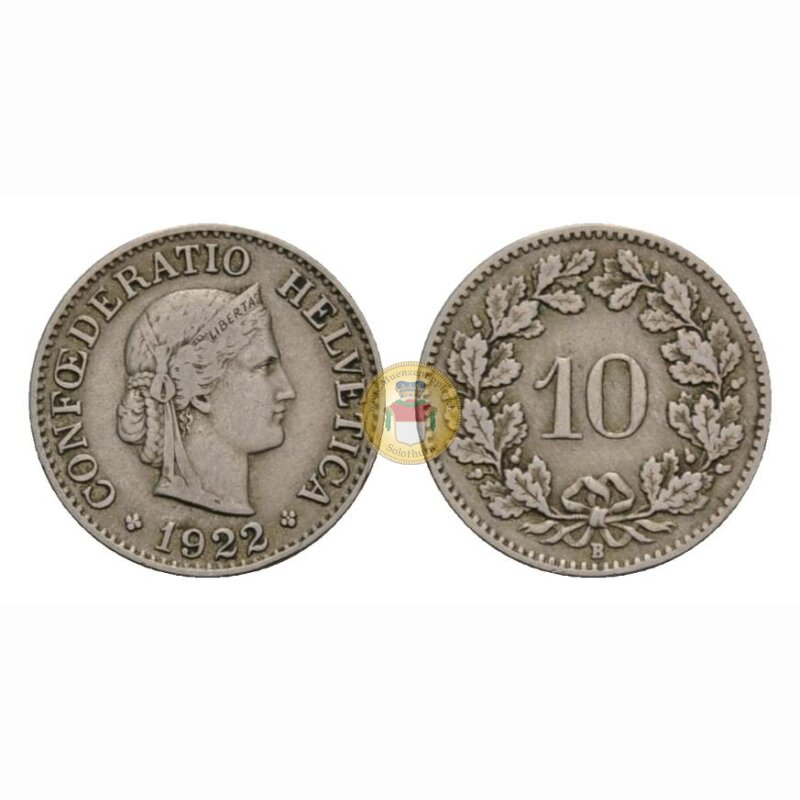 10 Rappen 1922 Schweiz