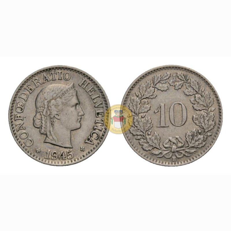 10 Rappen 1945 Schweiz