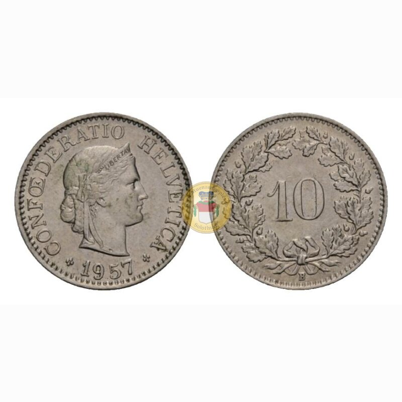 10 Rappen 1957 Schweiz