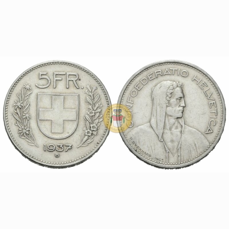 5 Franken 1937 B Schweiz