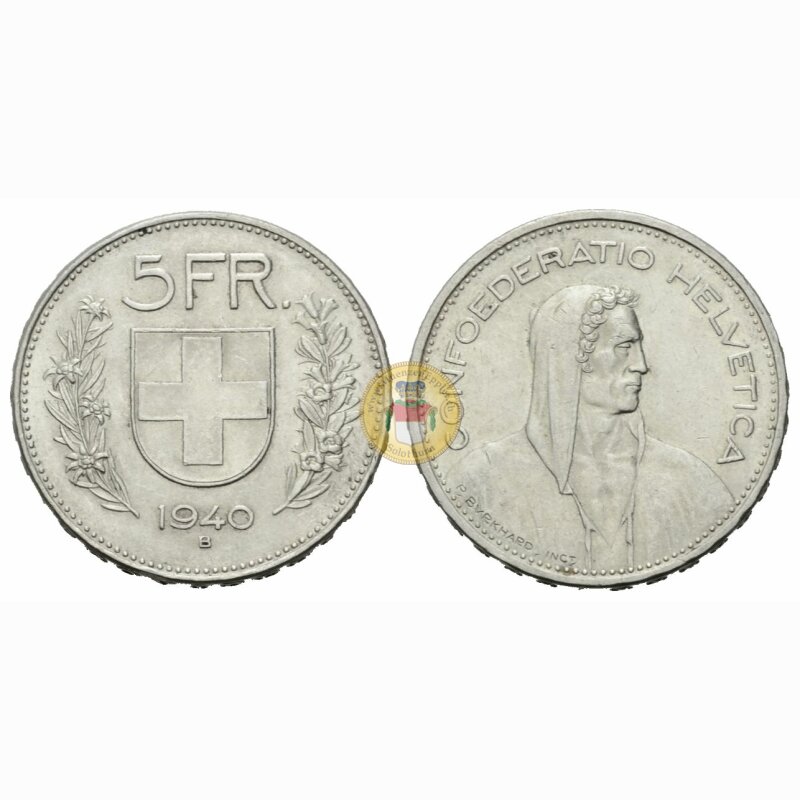 5 Franken 1940 B Schweiz