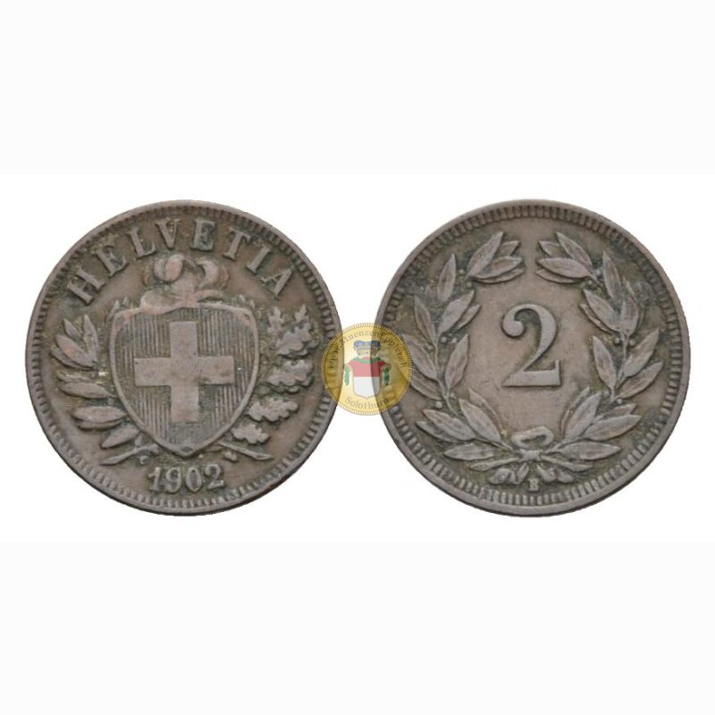 2 Rappen 1902 B Schweiz