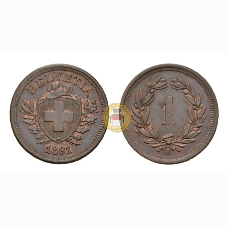 Schweiz 1 Rappen 1891 B (br)