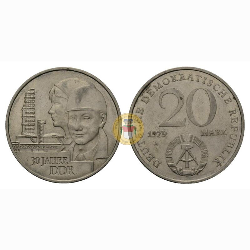 DDR 20 Mark 1979 30 Jahre DDR