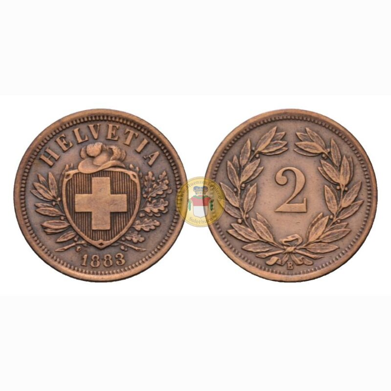 Schweiz 2 Rappen 1883 B