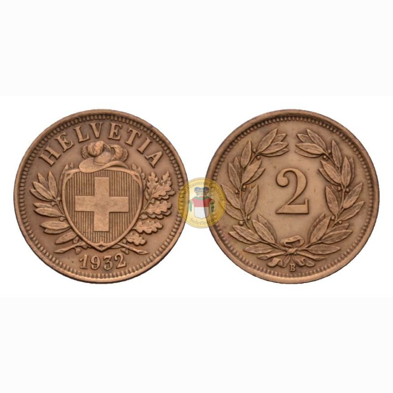 Schweiz 2 Rappen 1932 B