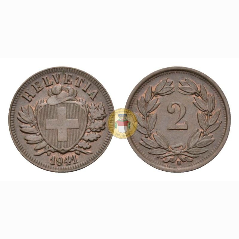 Schweiz 2 Rappen 1941
