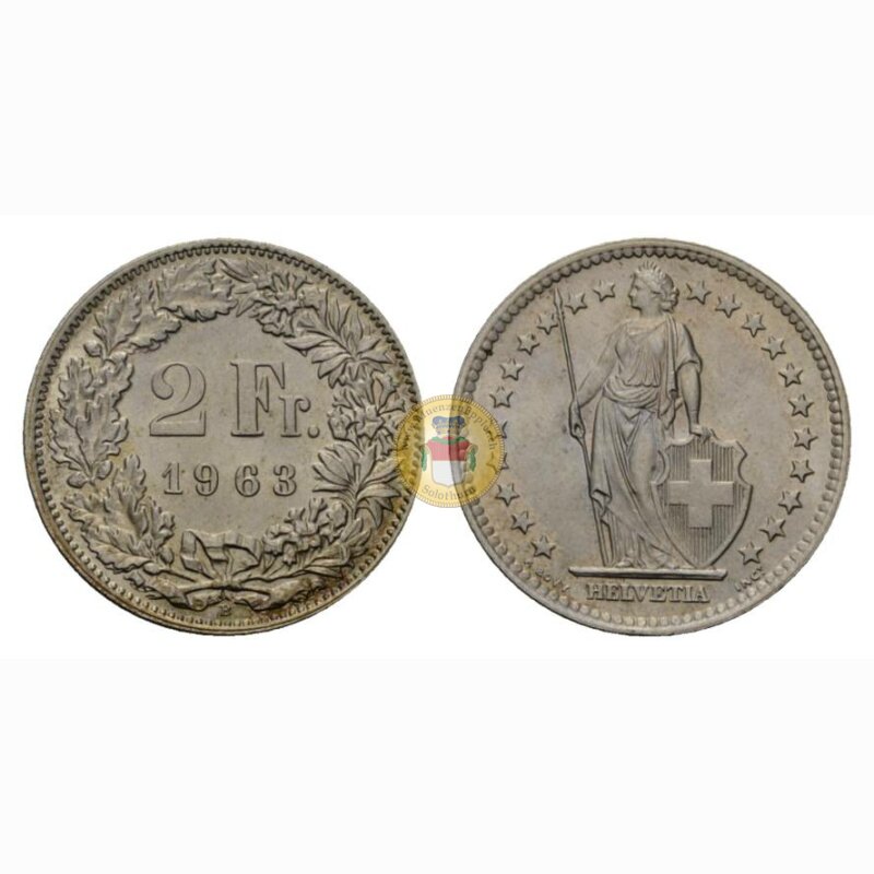 Schweiz 2 Franken 1963