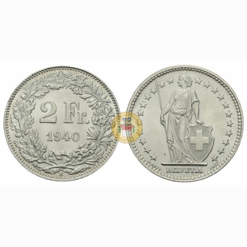 Schweiz 2 Franken 1940 B