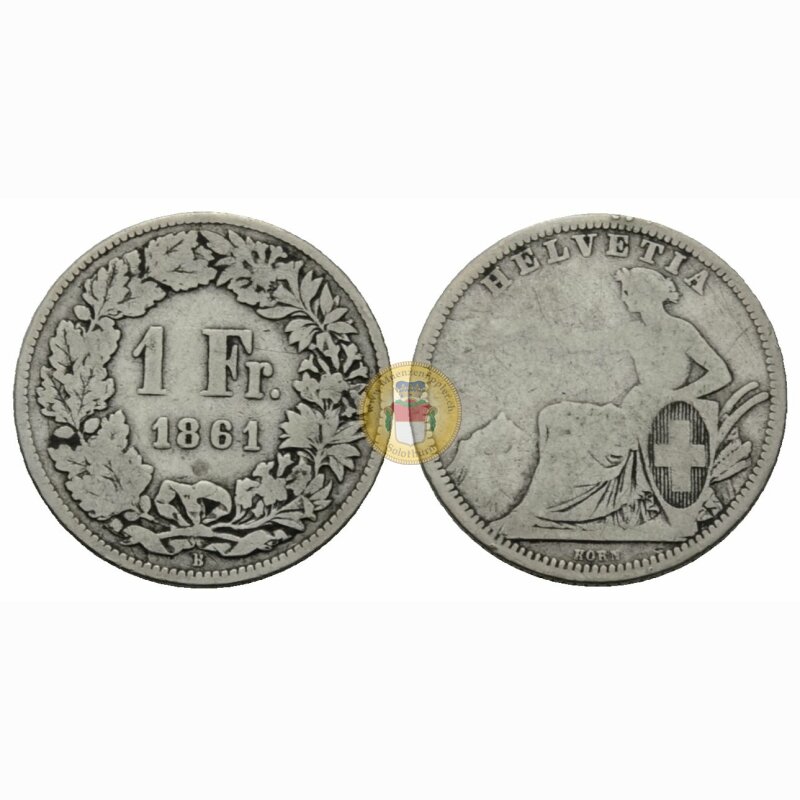 Schweiz 1 Franken 1861 B