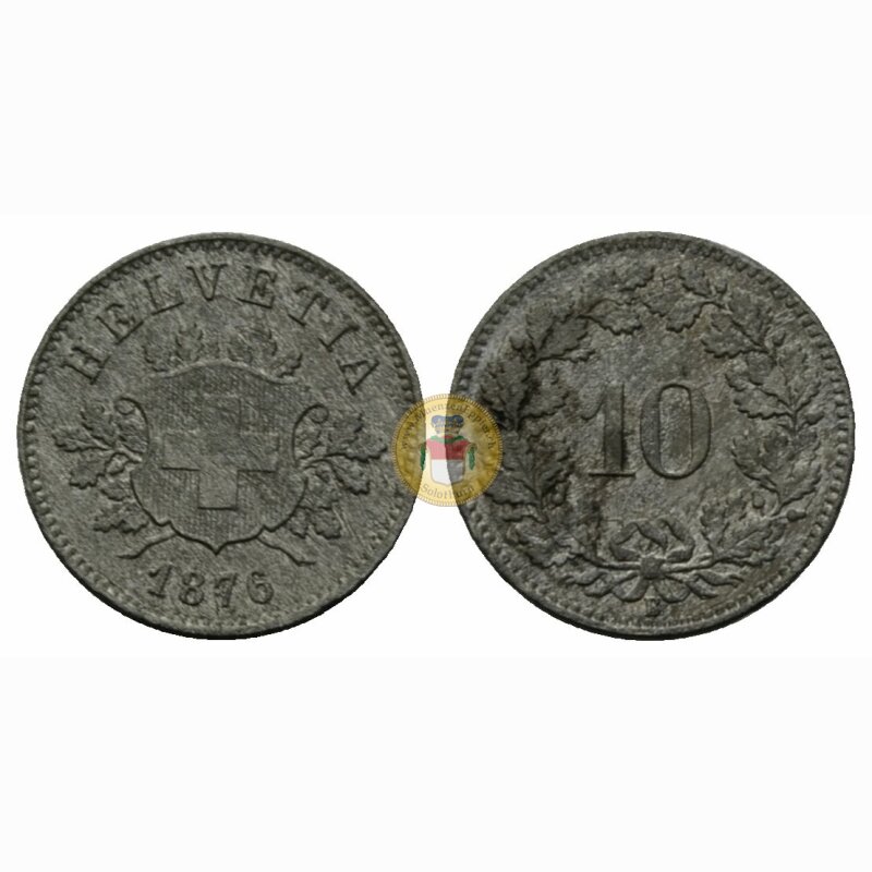 Schweiz 10 Rappen 1876 B