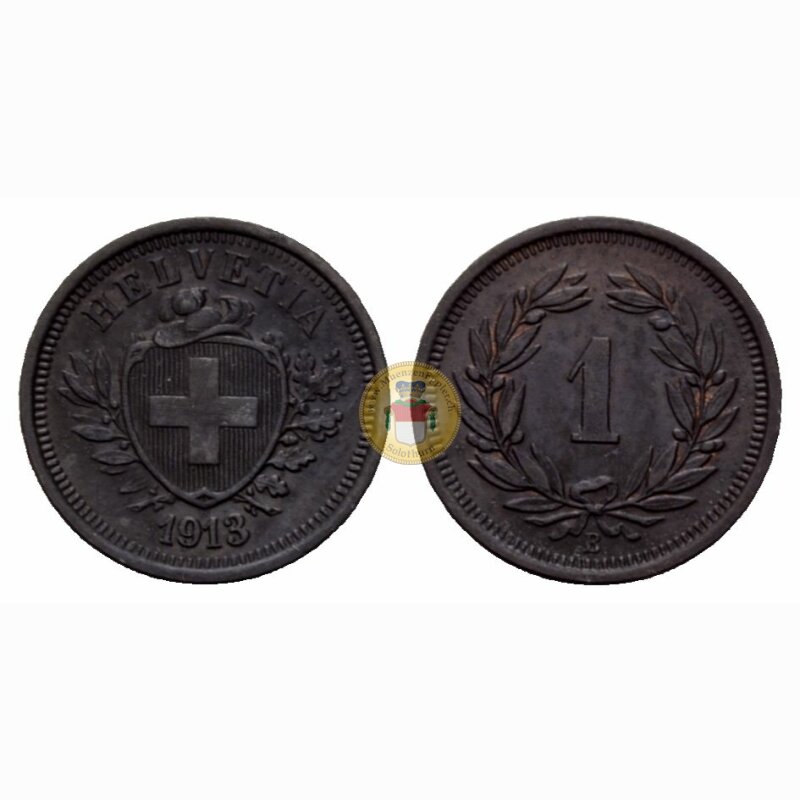 Schweiz 1 Rappen 1913 B