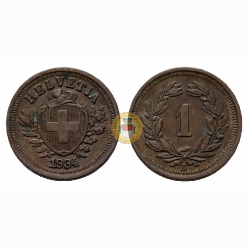 Schweiz 1 Rappen 1934 B