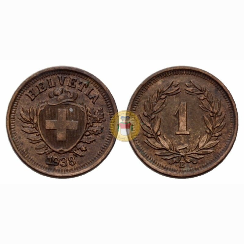 Schweiz 1 Rappen 1938 B