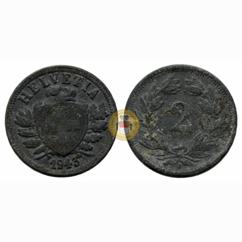 Schweiz 2 Rappen 1943 B
