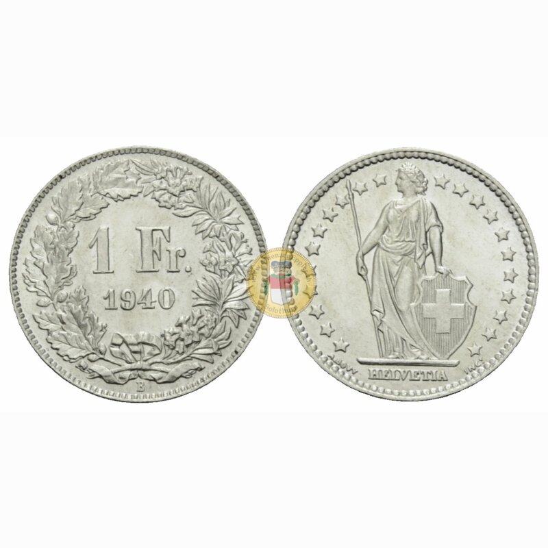 Schweiz 1 Franken 1940 B Stehende Helvetia