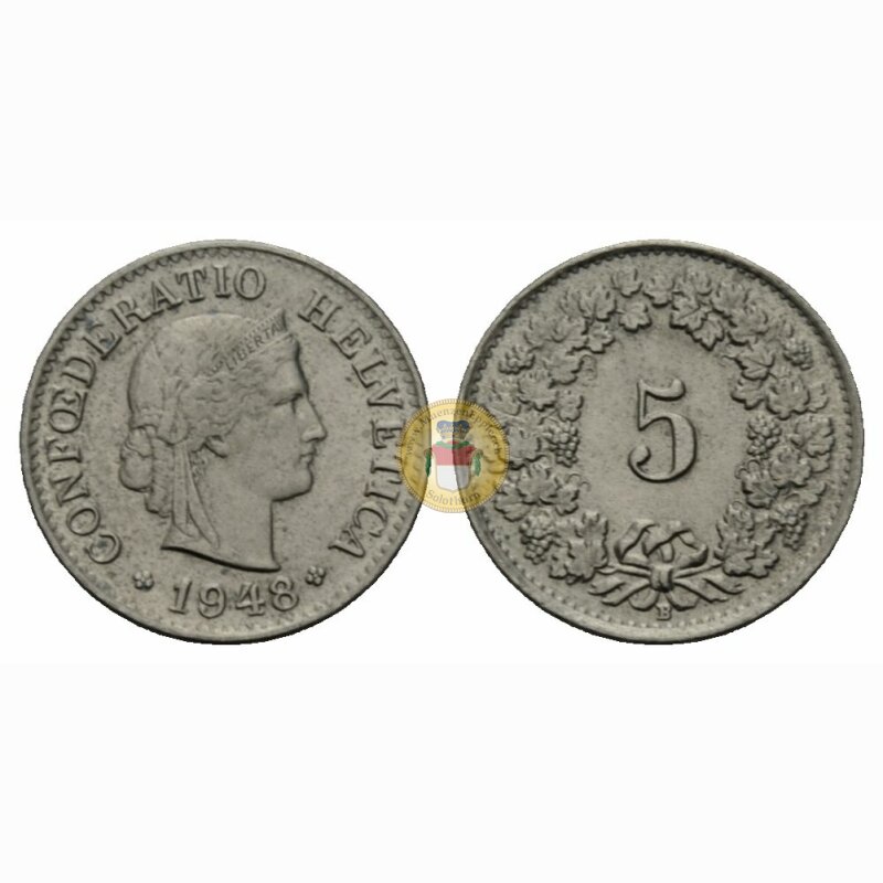 Schweiz 5 Rappen 1948 B