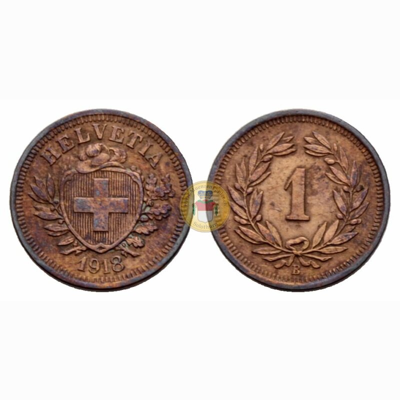 Schweiz 1 Rappen 1918 B