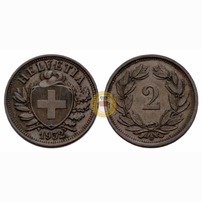 Schweiz 2 Rappen 1932 B