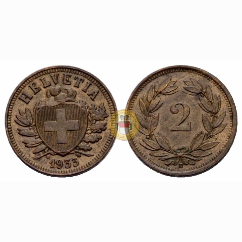 Schweiz 2 Rappen 1933 B