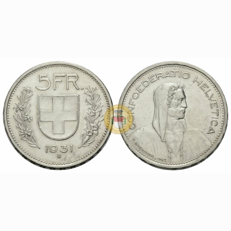 Schweiz 5 Franken 1931 B