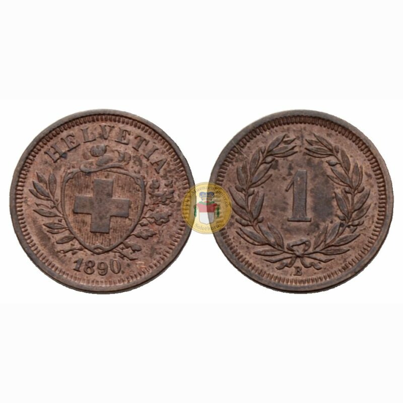 Schweiz 1 Rappen 1890 B