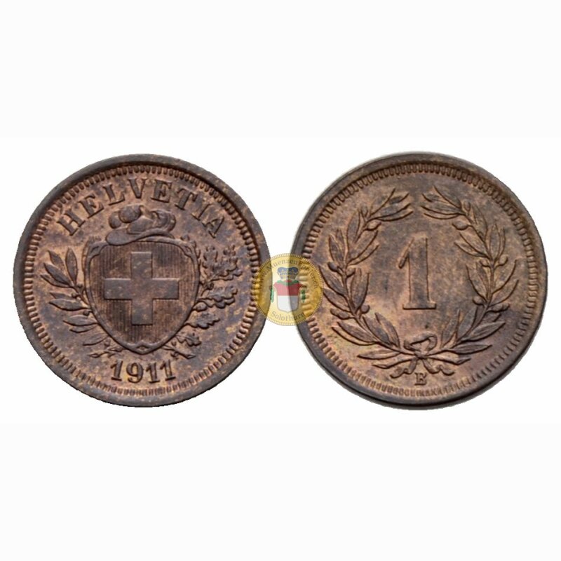 Schweiz 1 Rappen 1911 B