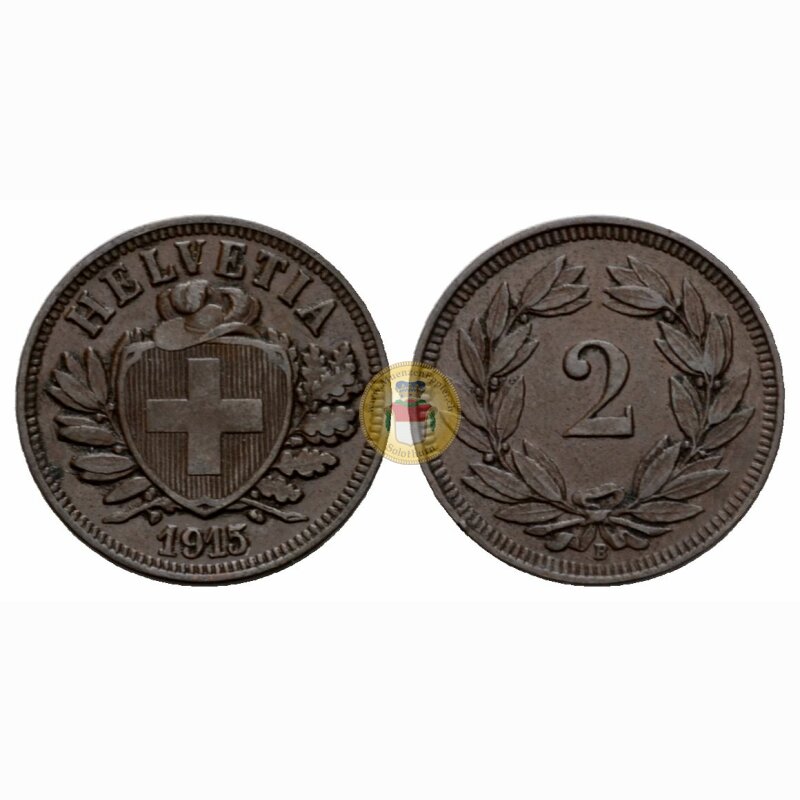 Schweiz 2 Rappen 1915 B