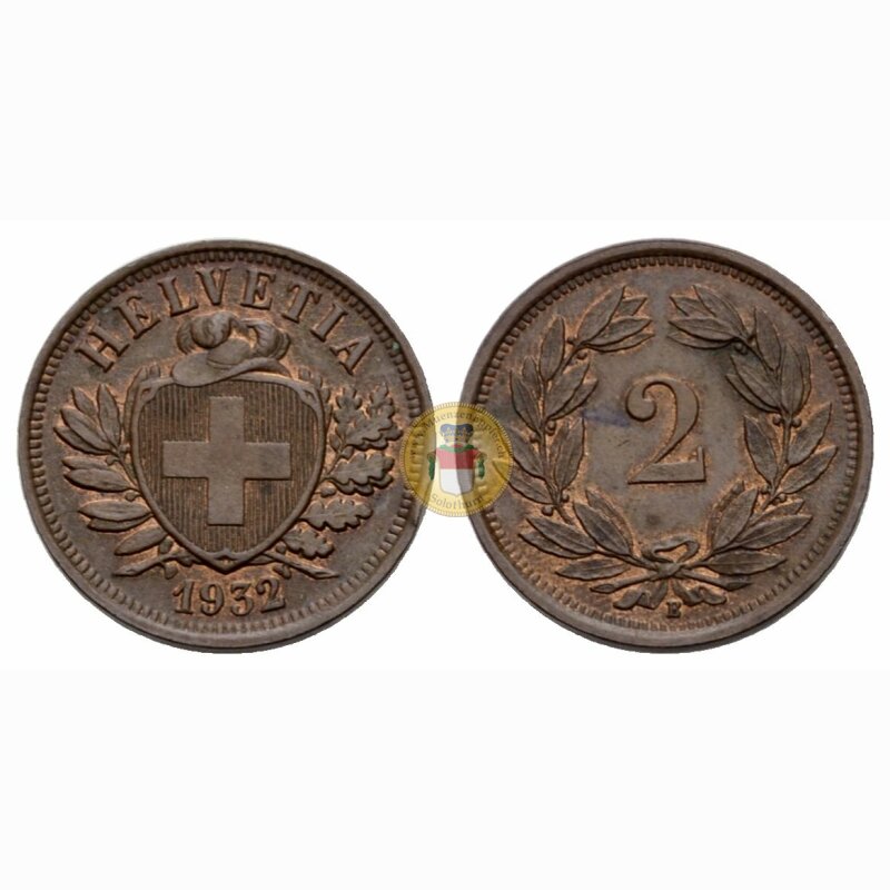 Schweiz 2 Rappen 1932 B