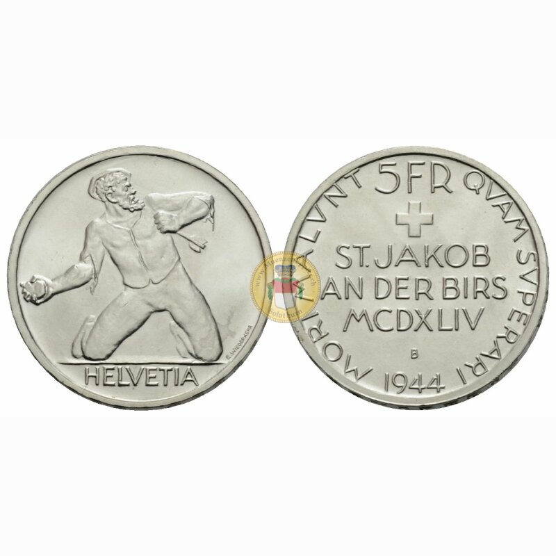 Schweiz 5 Franken 1944 St. Jakob