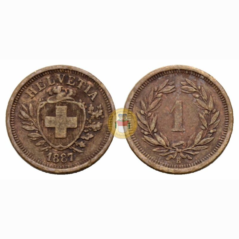 Schweiz 1 Rappen 1887 B