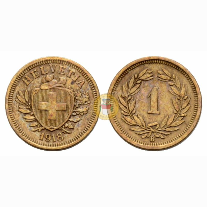 Schweiz 1 Rappen 1918 B