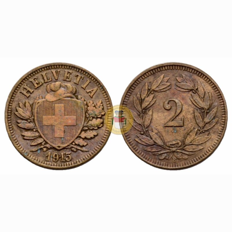 Schweiz 2 Rappen 1915 B