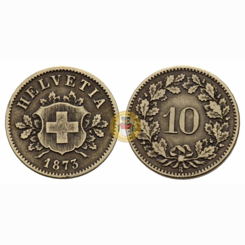 Schweiz 10 Rappen 1873 B