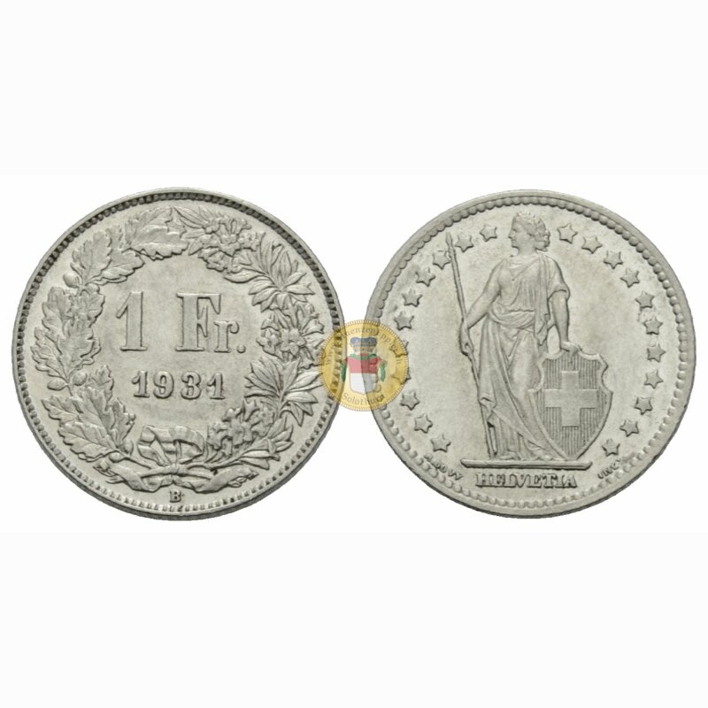 Schweiz 1 Franken 1931 B Stehende Helvetia