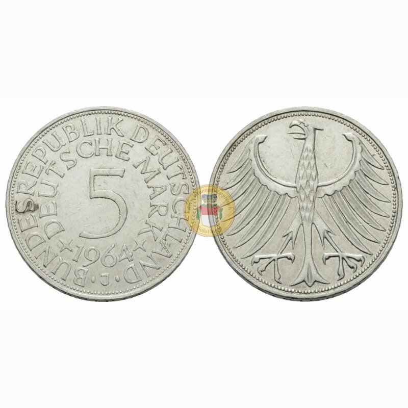 Deutschland 5 Mark 1964 J