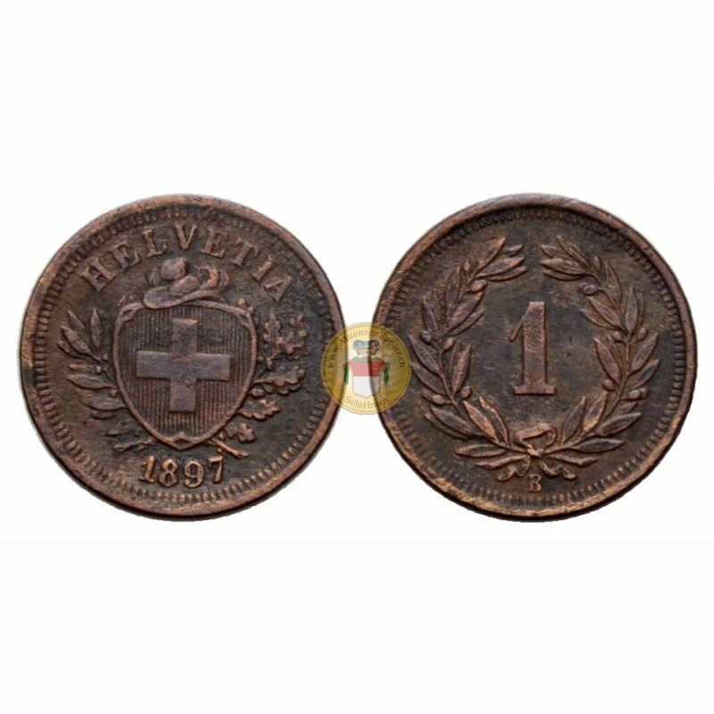 Schweiz 1 Rappen 1897 B